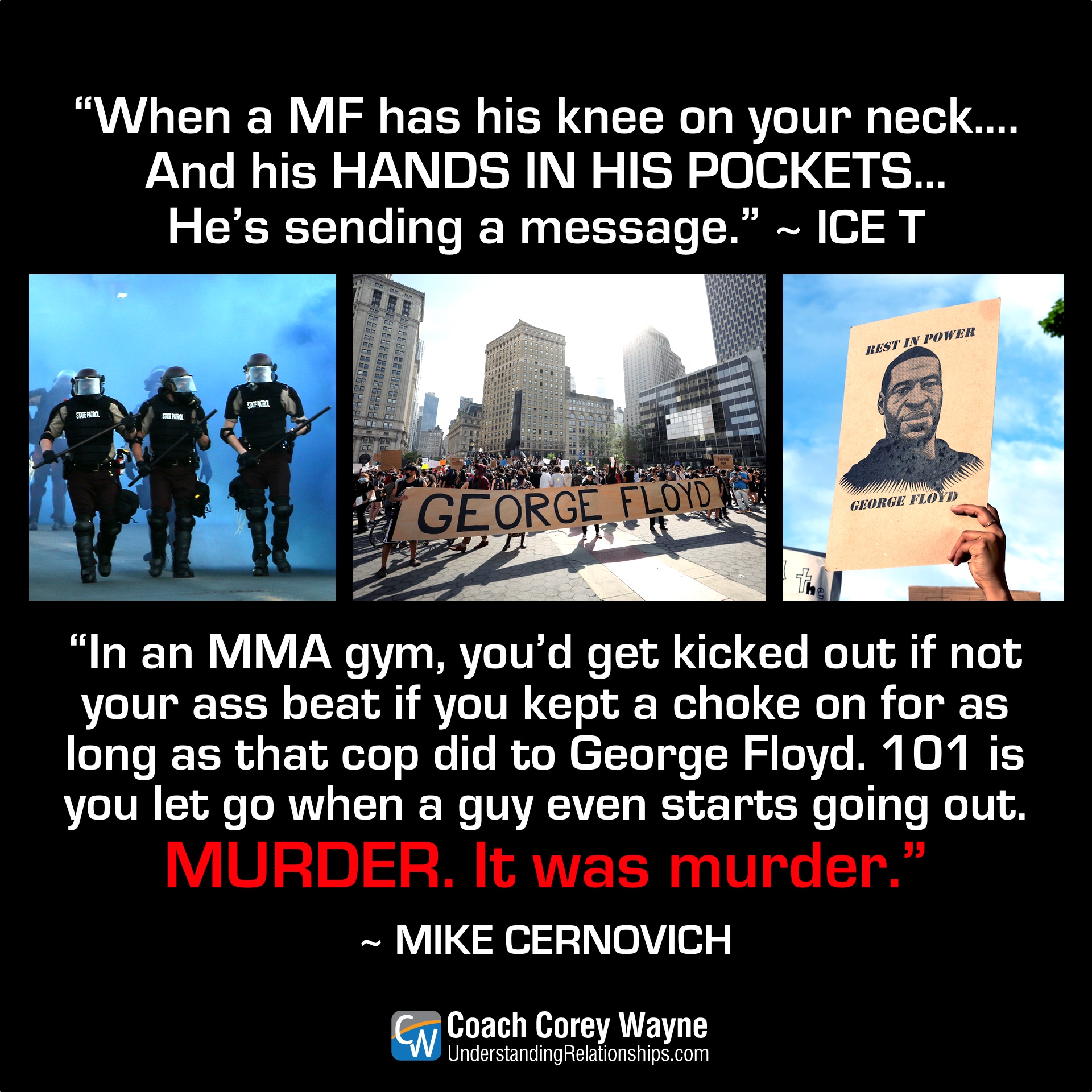 George Floyd - Coach Corey Wayne's UnderstandingRelationships.com